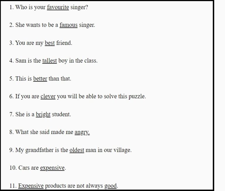 Adjectives Worksheet For Class 5 - NCERT Guides.Com